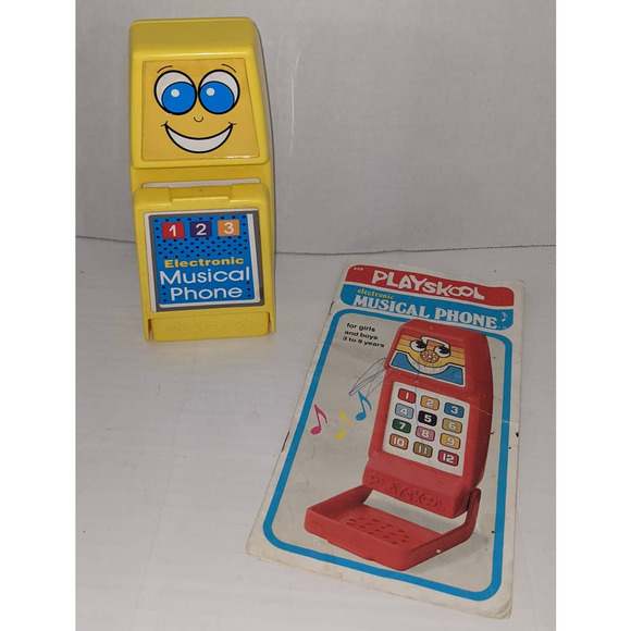 Playskool | Toys | Vintage 982 Playskool Electronic Musical Phone Flip ...